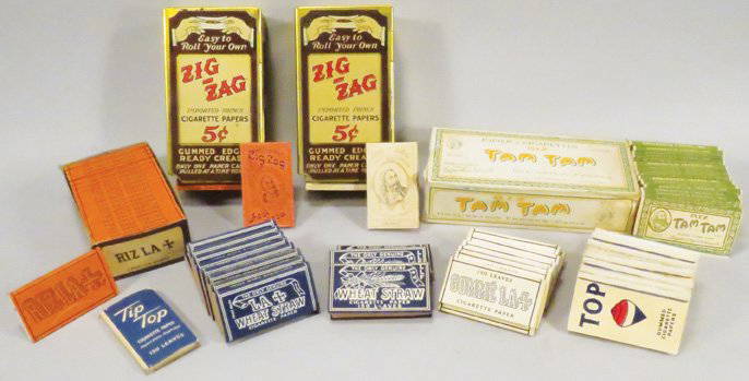 Collection Of Early Cigarette Rolling Papers