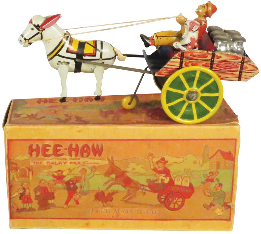 Louis Marx "hee Haw" The Balky Mule Tin Toy