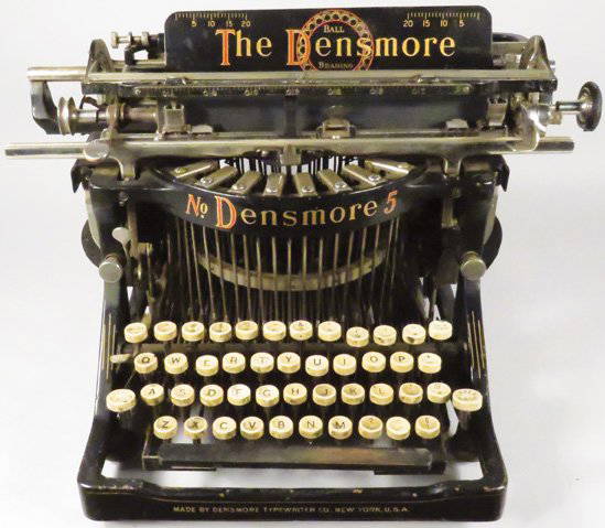 The Densmore No. 5 Typewriter - Apr 03, 2016 | Showtime Auction ...
