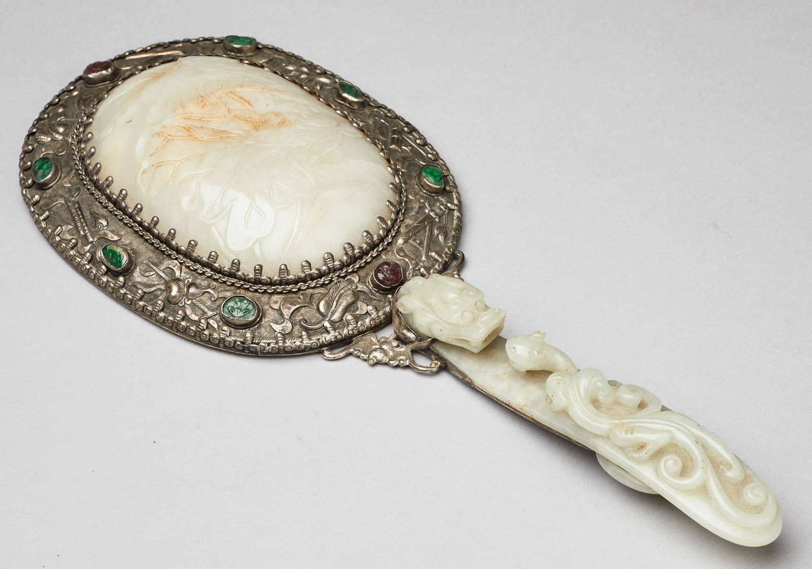 A Jade Hand Mirror Auction