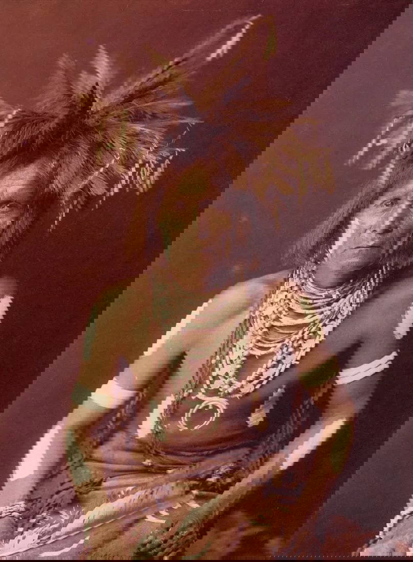 Edward Curtis - A Snake Priest - Hopi, 1900 Auction