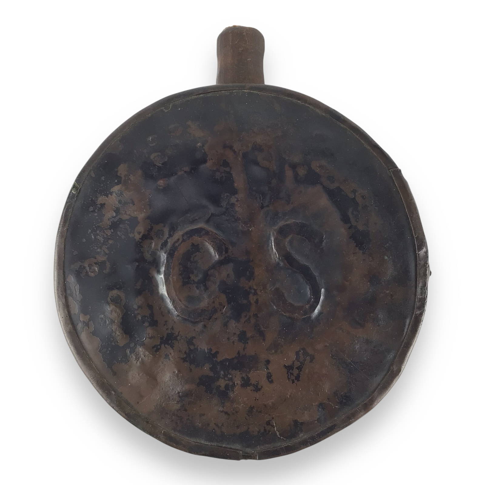 Rare U.s. Civil War Confederate Copper Canteen Named To Josh Peavy ...