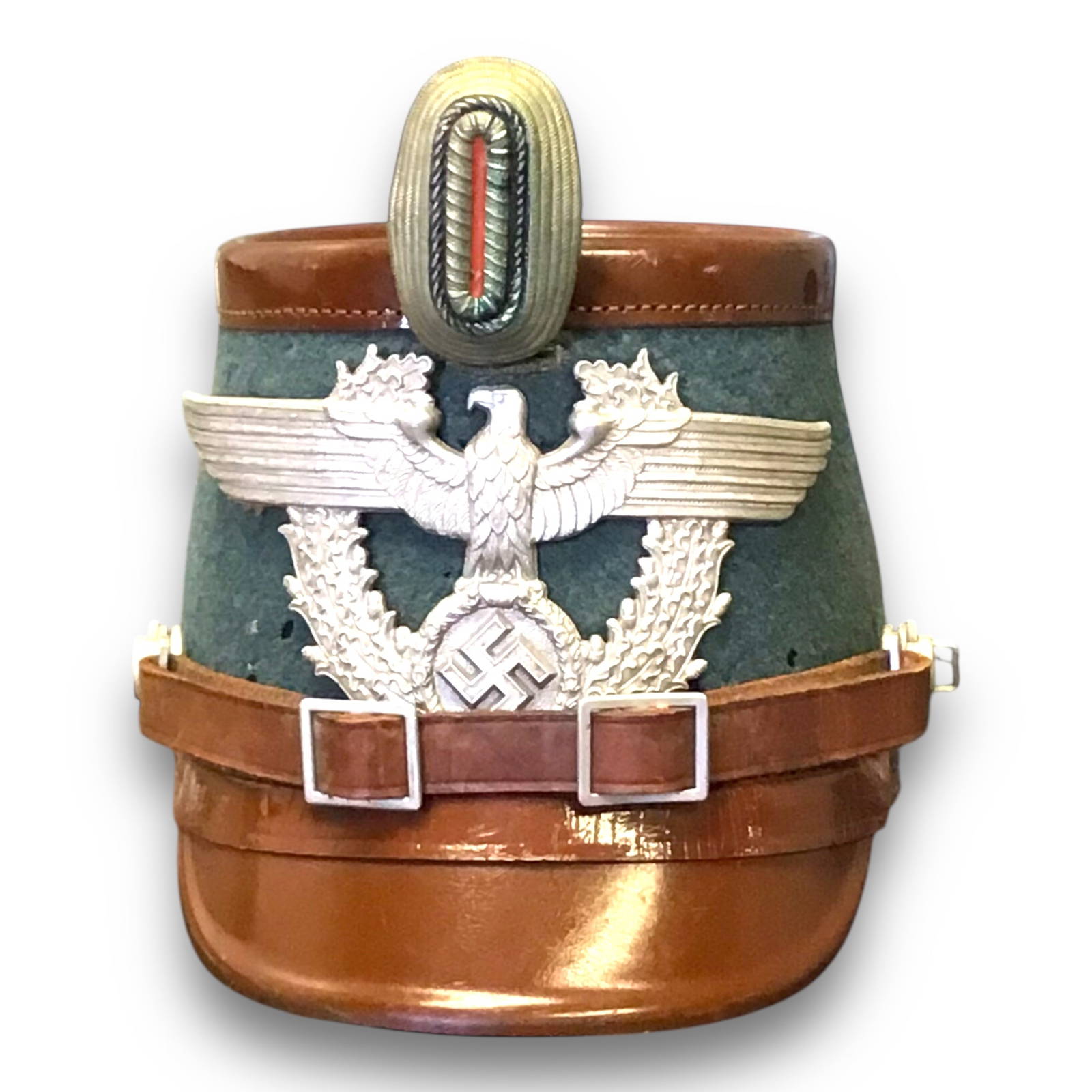 German Ww2 Rural Police Shako With 1937 With Cockade Auction