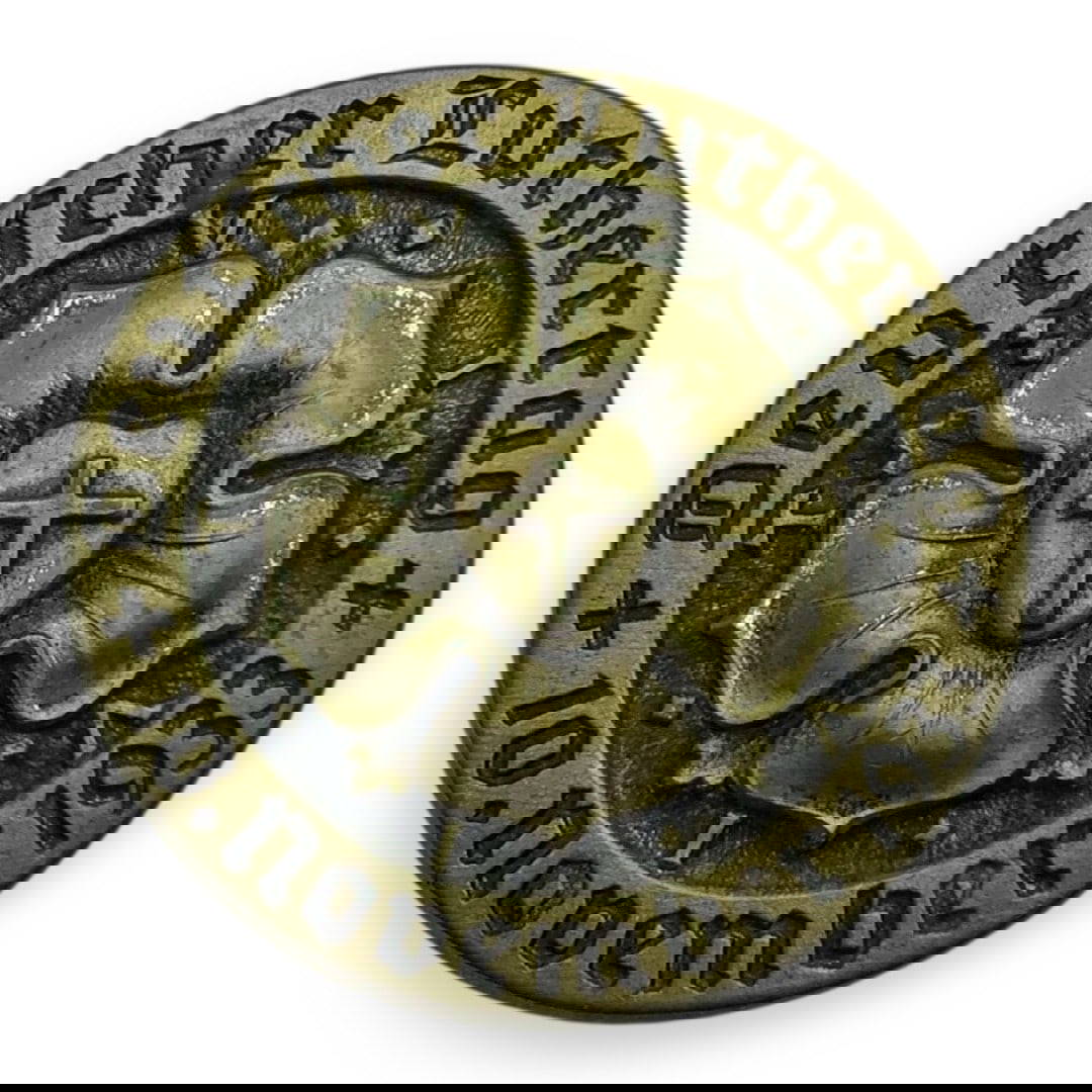 German Ww2 Deutscher Luthertag 1933 Bronze Badge (alfred Stobbe, Berlin ...