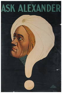 Circa 1920's, Ask Alexander Magician Poster