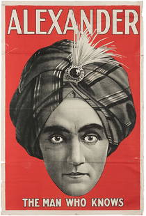 Alexander / The Man Who Knows. Circa 1915. Color Stone