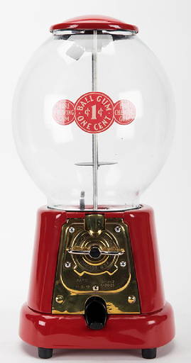 Advance Machine Company 1 Cent Gum Ball Machine.