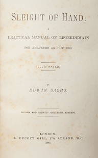 Sachs, Edwin. Sleight Of Hand. London: Òthe Bazaaró