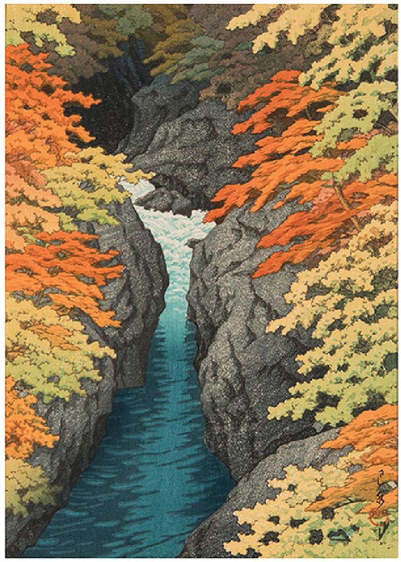 [Japan] Hasui, Kawase. Four Woodblock Prints.