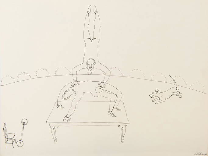 Calder, Alexander. 16 Circus Drawings By Alexander