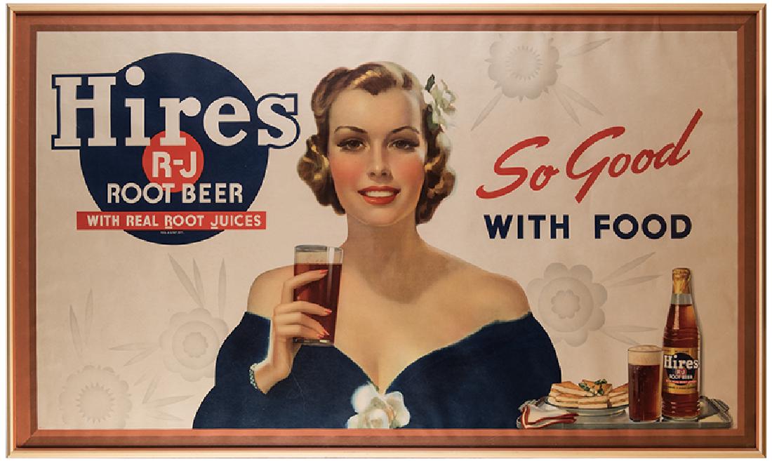 Hires R-J Root Beer Advertising Poster.