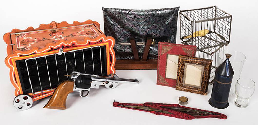 Lot Of Vintage And Modern Parlor Conjuring Props And