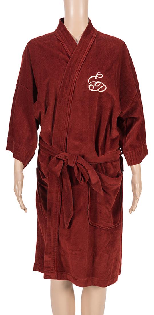 Elvis Presley Owned Velour Monogrammed Bathrobe.