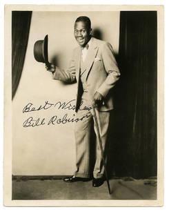 Dancer Bill "bojangles" Robinson Photo Signed