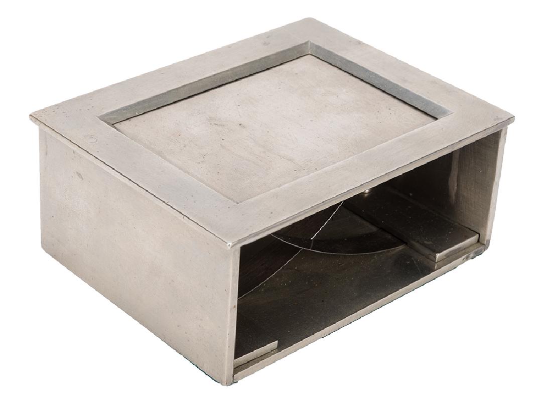 Four Pin Gaffed German Silver Faro Dealing Box.