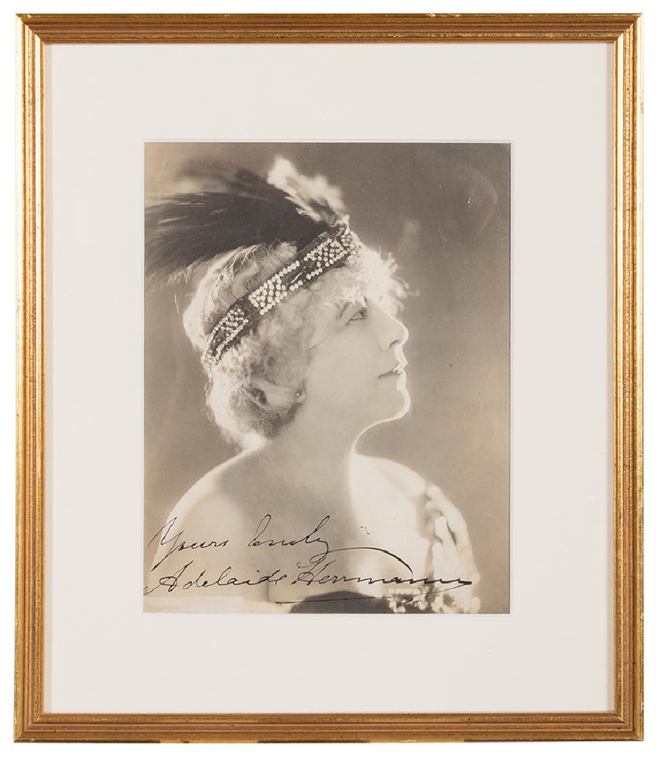 Adelaide Herrmann Inscribed and Signed Photo.
