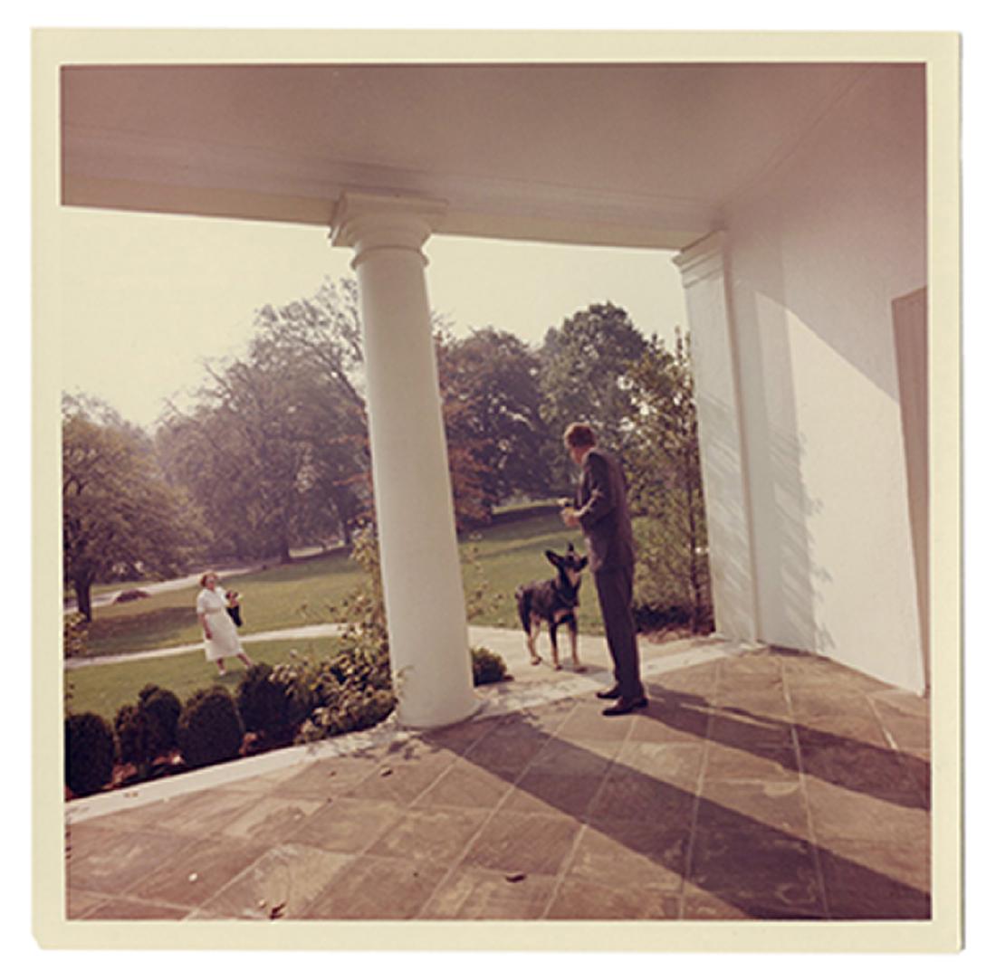 Original Photograph Of John F. Kennedy And His Dog,