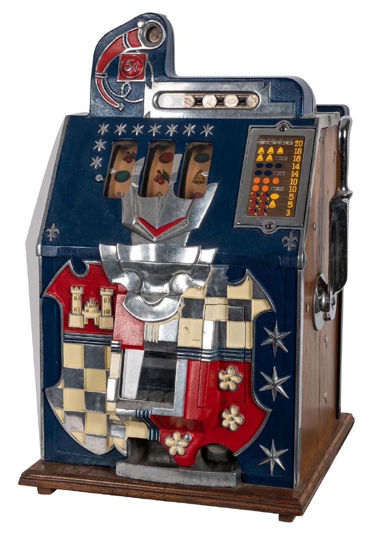 Mills 5 Cent Castle Front Slot Machine.