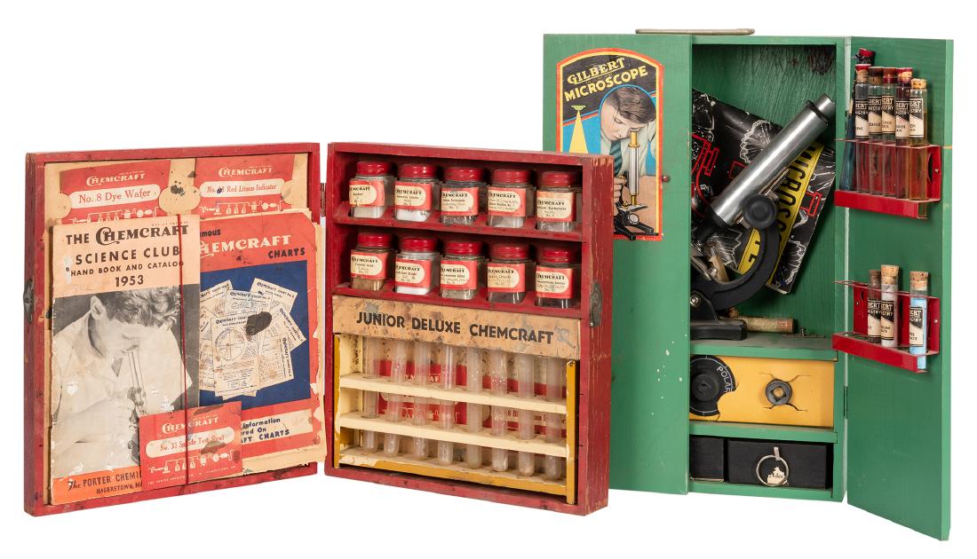 Two Vintage Chemistry Sets.