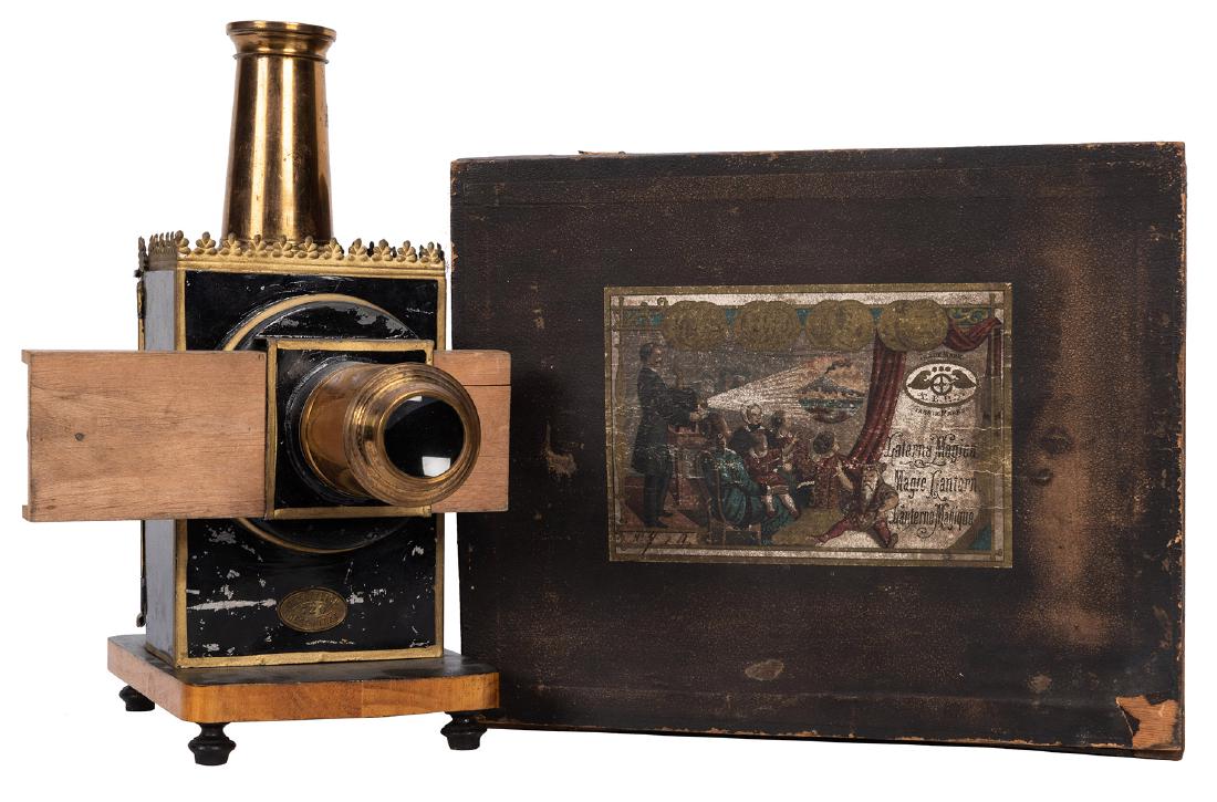 German Tin Toy Magic Lantern Viewer in Original Box.