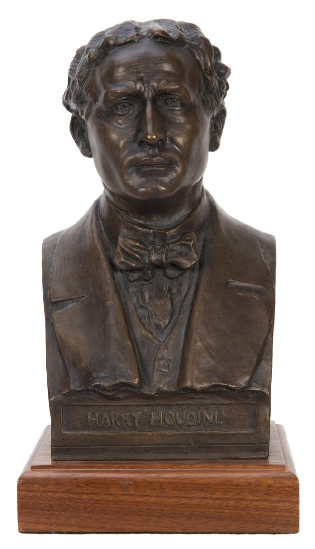 Bronze Bust Of Harry Houdini.