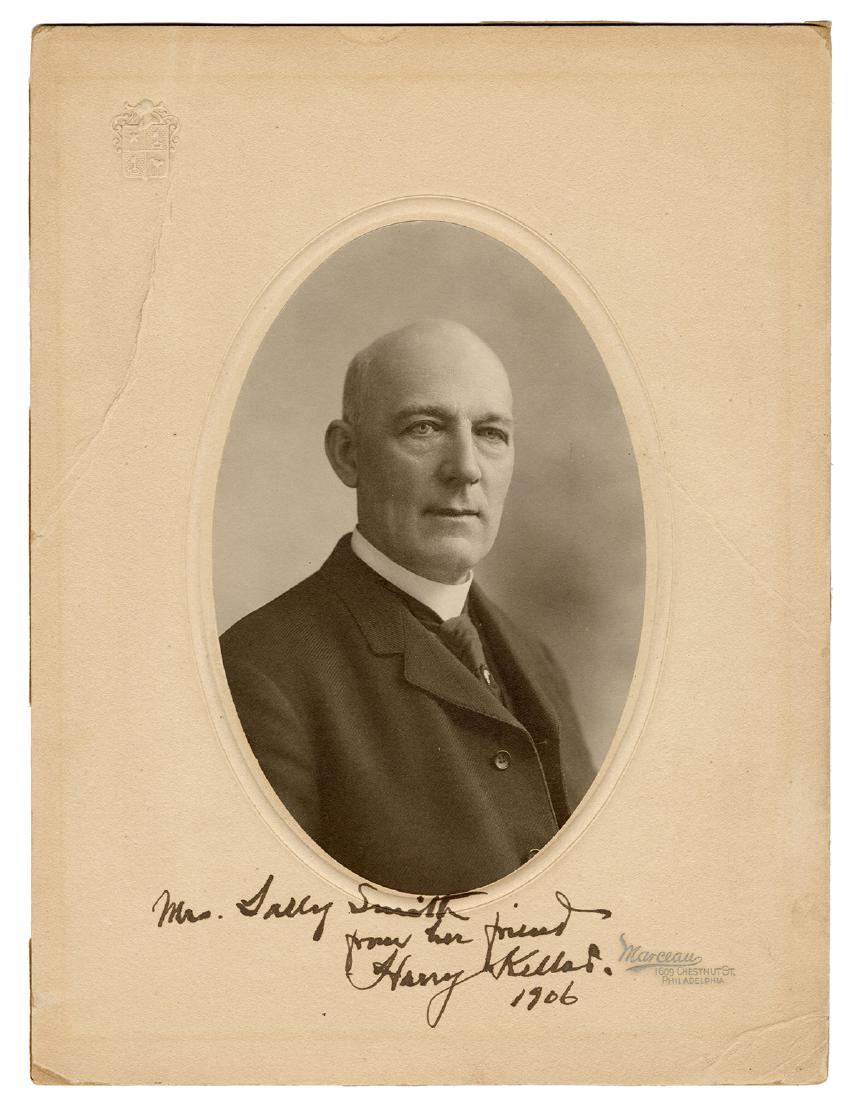 Portrait of Harry Kellar, Inscribed and Signed.