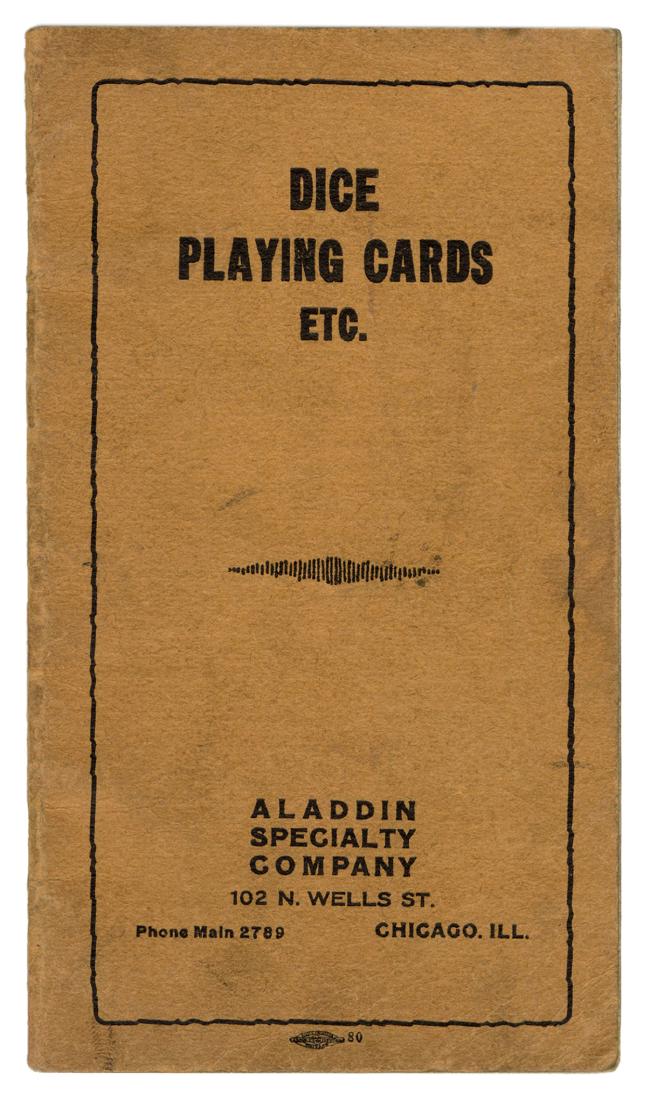Aladdin Specialty Company Dice & Playing Card Catalog. - Mar 30, 2019 ...