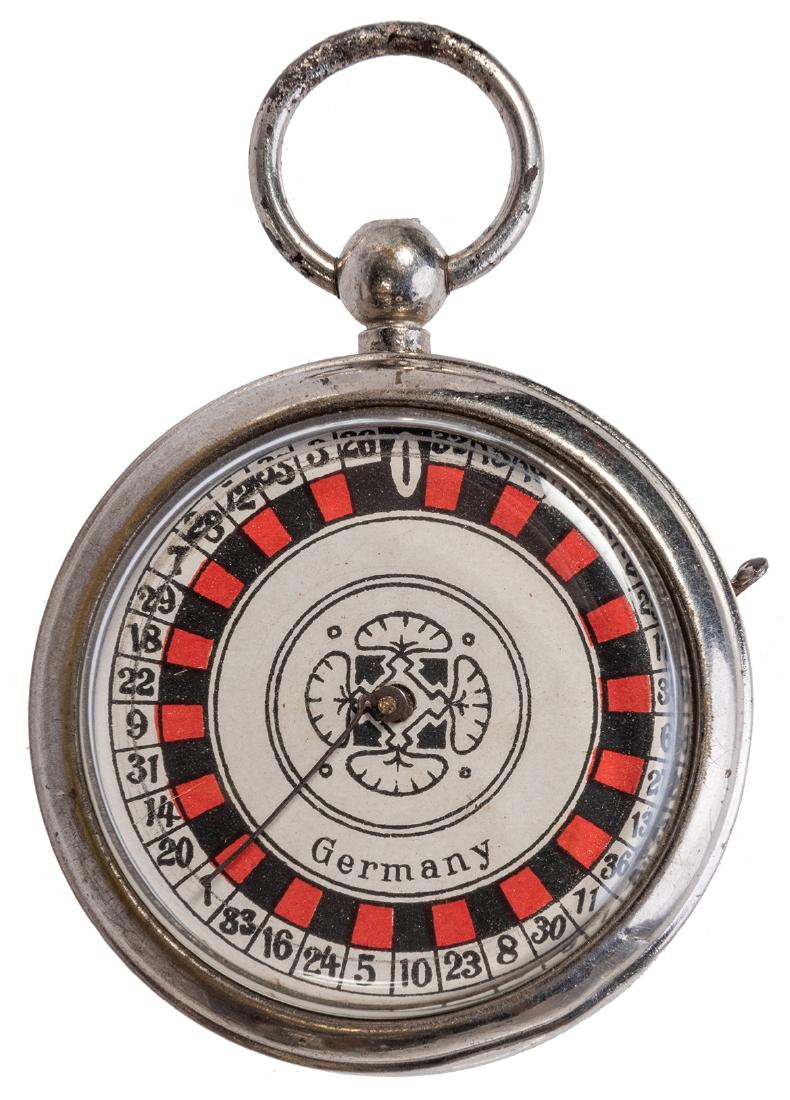 German Roulette Wheel Pocket Watch.