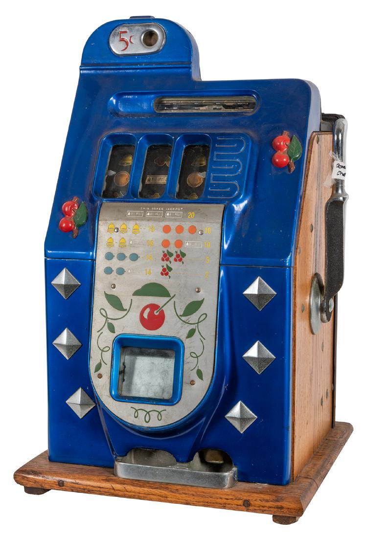 Mills 5 Cent Cherry Front Slot Machine.