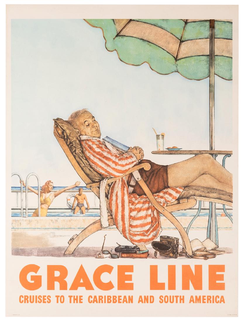 Grace Line. Cruises to the Caribbean and South America.