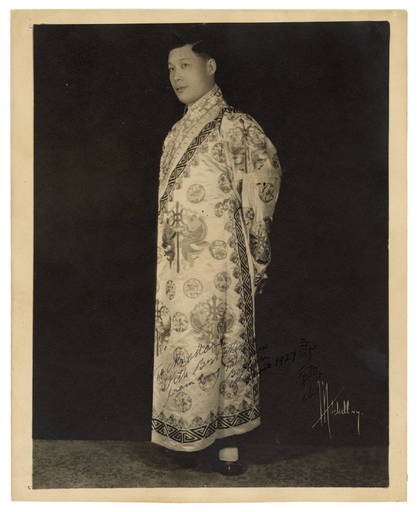 Long Tack Sam Photo Signed And Inscribed To