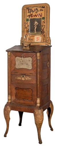 The Cail O Scope Oak 5 Cent Viewing Machine.