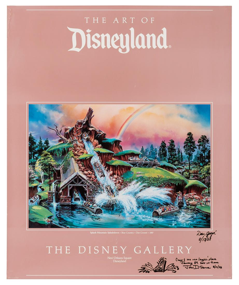 Disney Gallery signed Splash Mountain concept art - Feb 08, 2020 ...