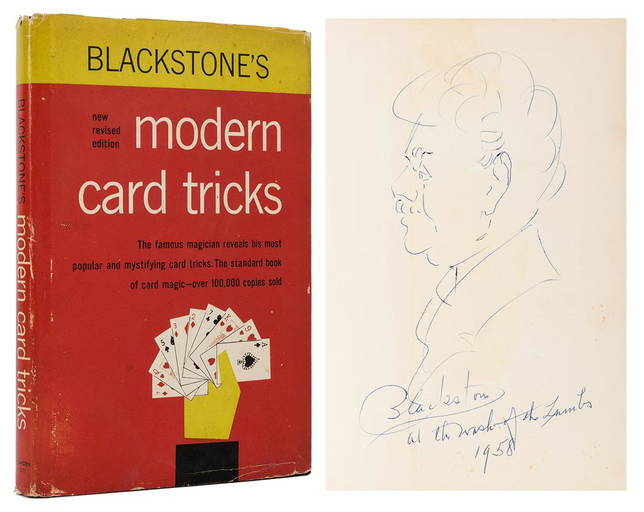 Blackstone’s Modern Card Tricks, Signed With Caricature