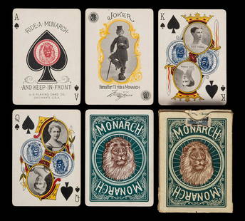 Monarch Bicycle Advertising Playing Cards. Cincinnati: