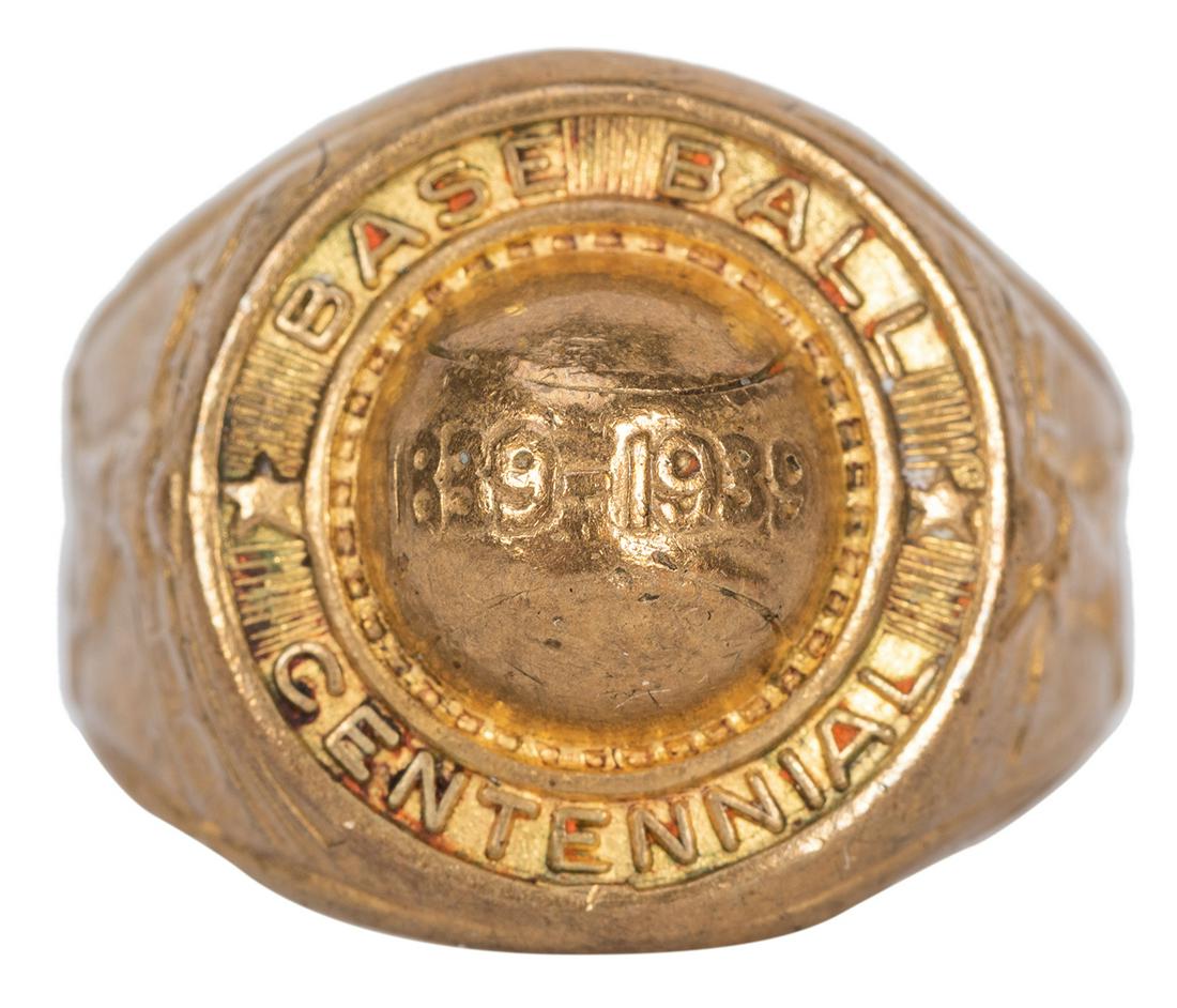Jack Armstrong Baseball Centennial Ring. 1939. A Quaker