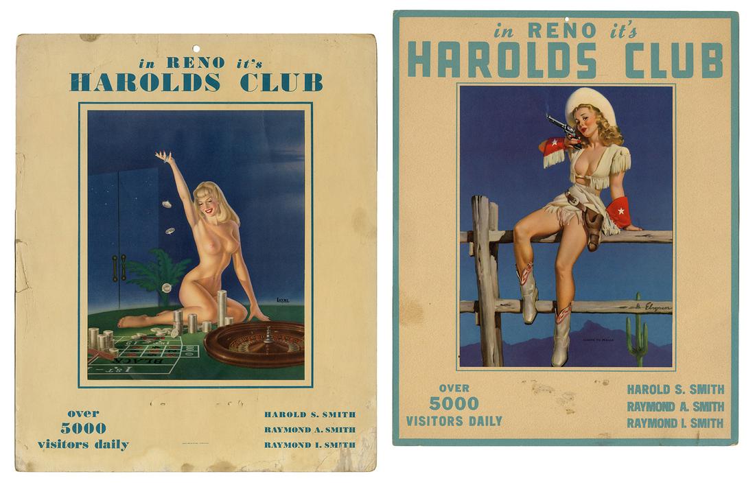 Harold’s Club Pinup Calendars. Reno, Ca. 1950s.