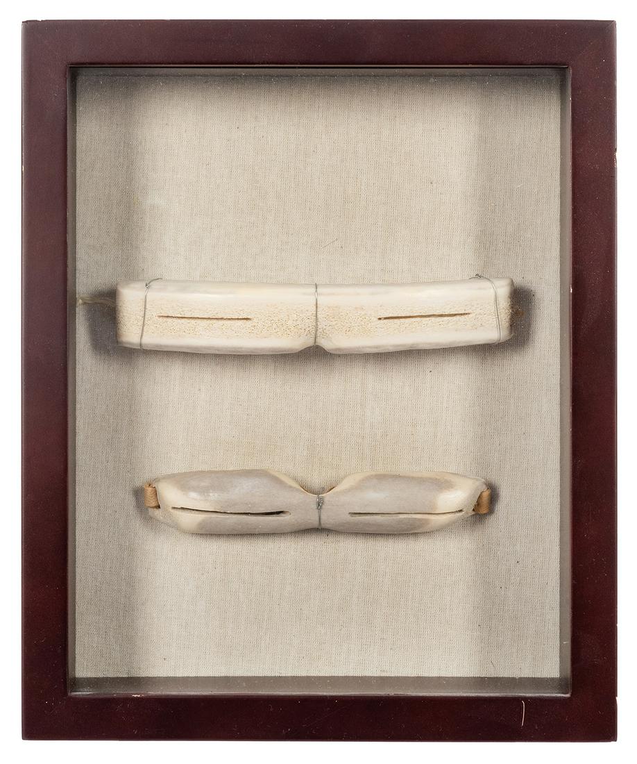 [POLAR] Pair of Inuit Carved Bone Snow Goggles. - Oct 10, 2020 | Potter ...