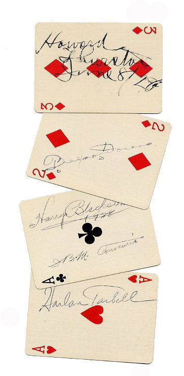14: 33 Autographed Playing Cards