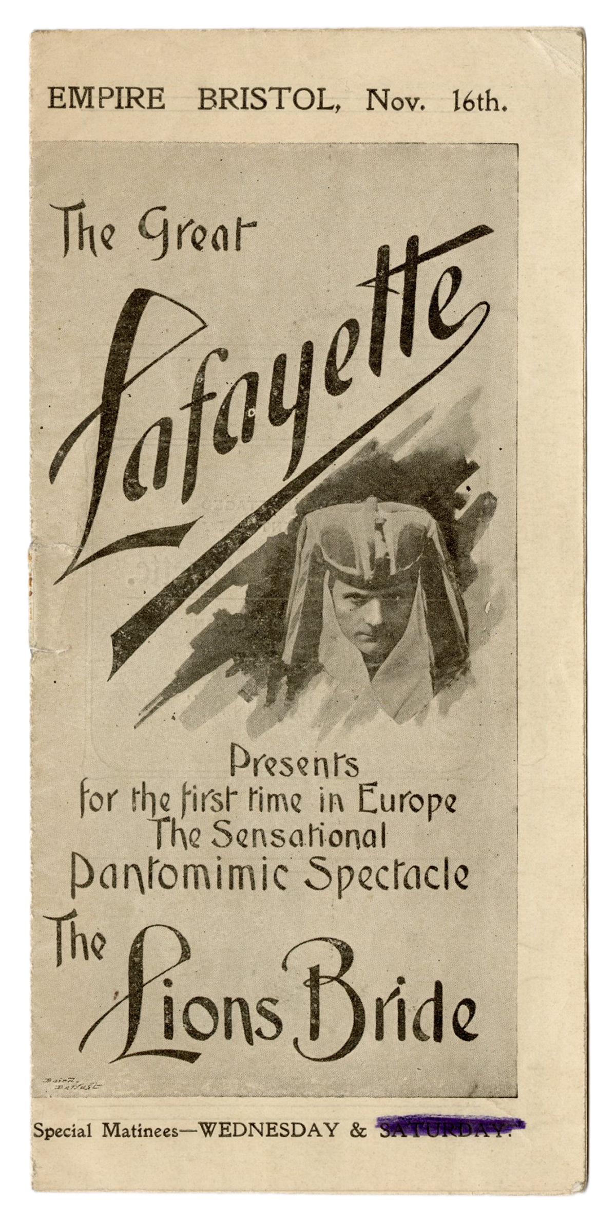 Lafayette (Sigmund Neuberger). The Great Lafayette - Jun 19, 2021 ...