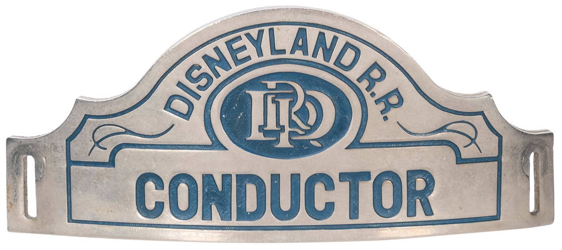 Disneyland Railroad Conductor Hat Badge. Disneyland,