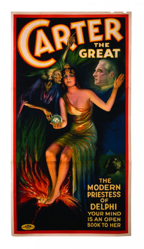 15: Carter. The Priestess of Delphi. 3 sheet litho.1926