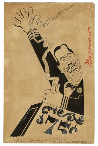 BALLANTINE, Bill (1910-1999). R.B.B.&B Side Show / Ticket B... (#0416 ...