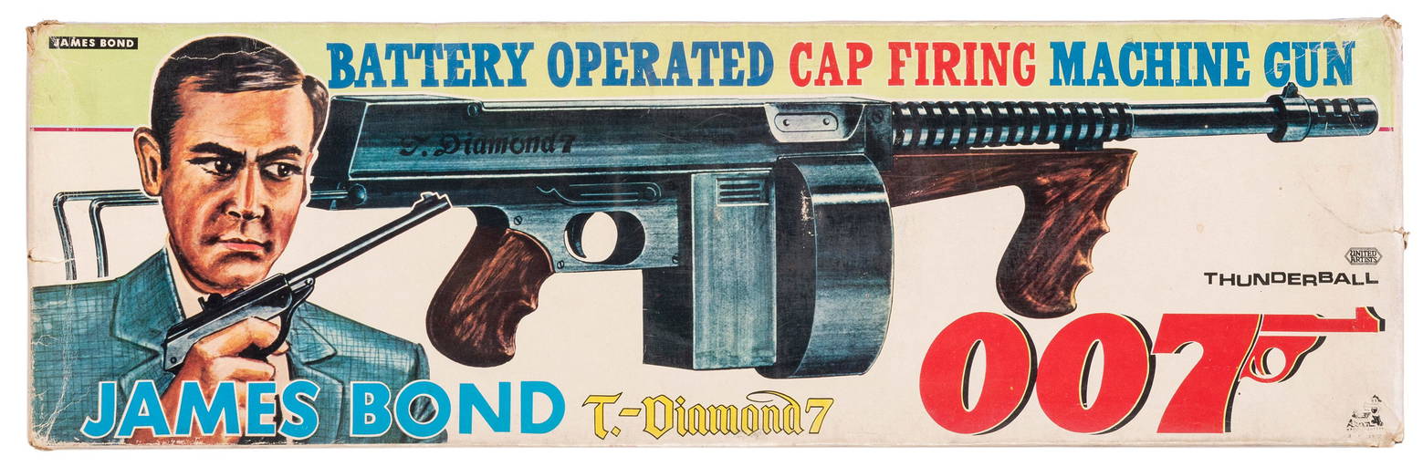 James Bond 007 T-Diamond 7 Cap Firing Machine Gun in Origin... (#0002 ...