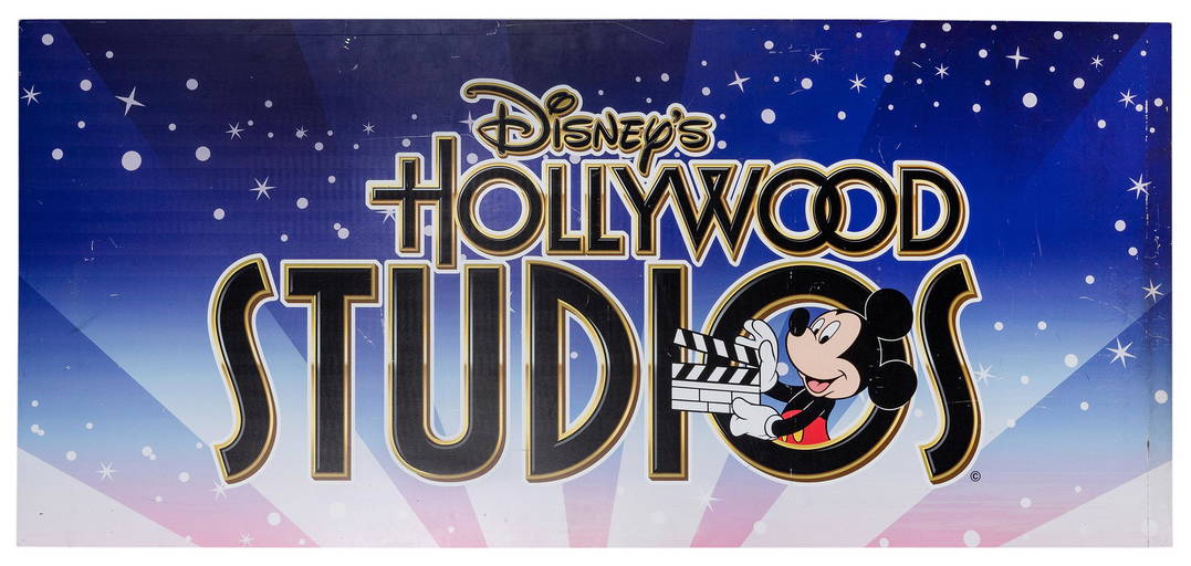 Walt Disney World Hollywood Studios Logo Sign. Original Met...