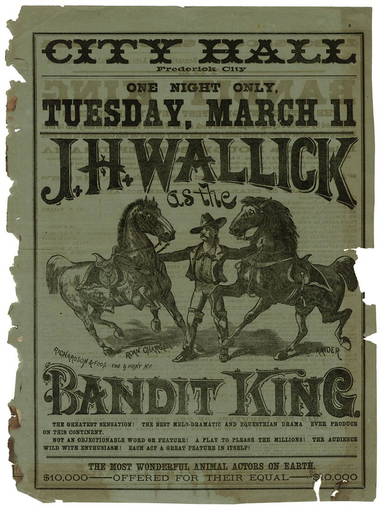 J.H. Wallick as the Bandit King herald. New York: Richard &... (#0284 ...