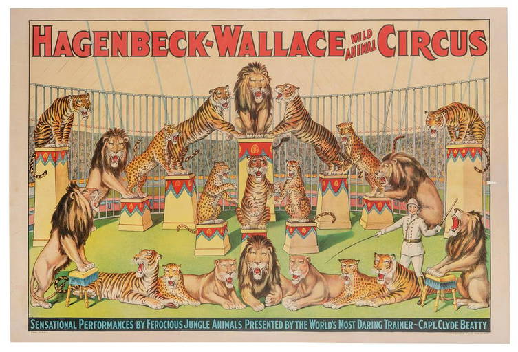 Hagenbeck Wallace Circus / Capt. Clyde Beatty Sensational...