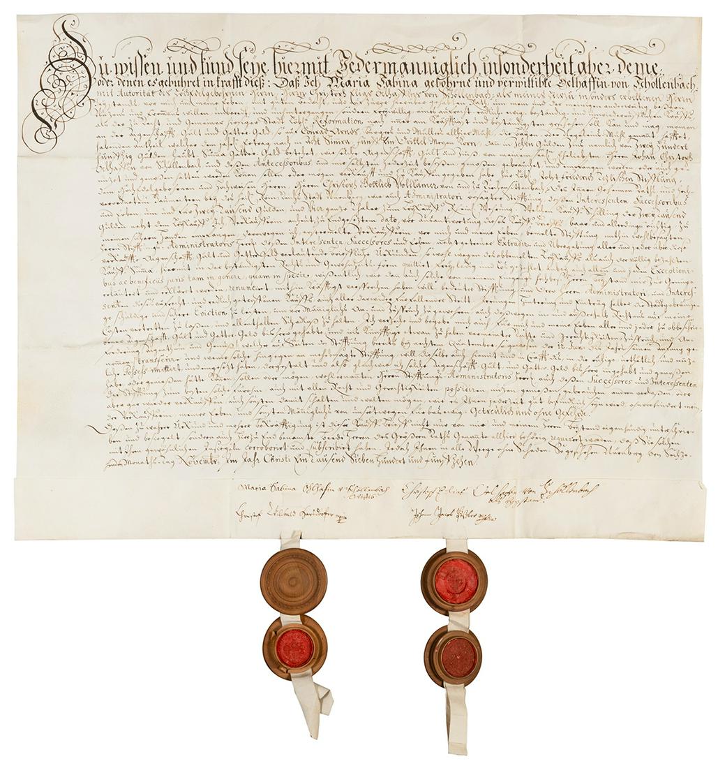 [indentures]. A Group Of 9 Indenture Documents. 14th/19th C...