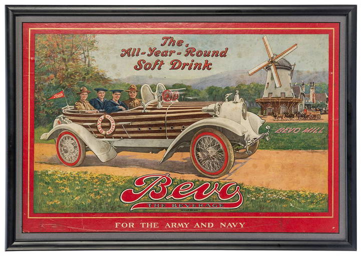 Bevo. The All-Year-‘Round Soft Drink For the Army and Navy advertising ...