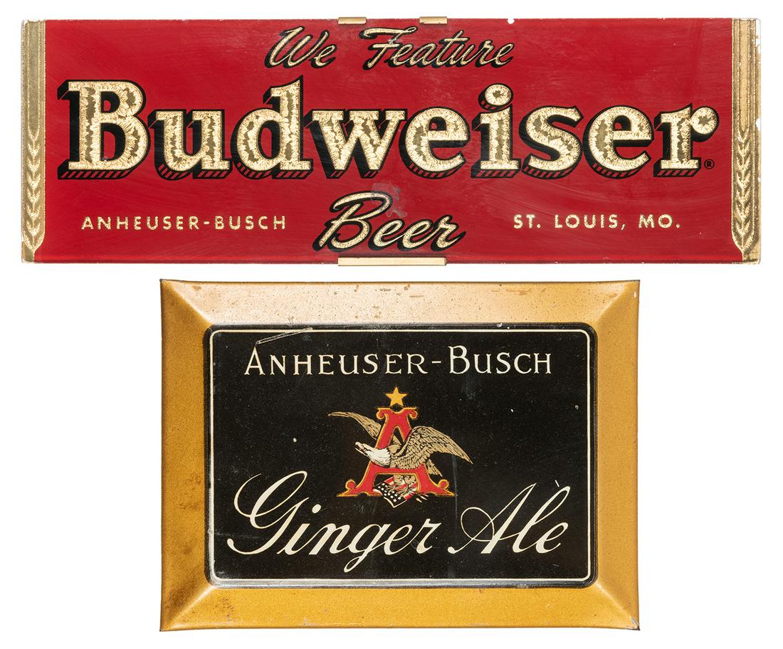 Two Anheuser Busch Signs. Chicago: Raymond M. Price And Associates, Ca ...